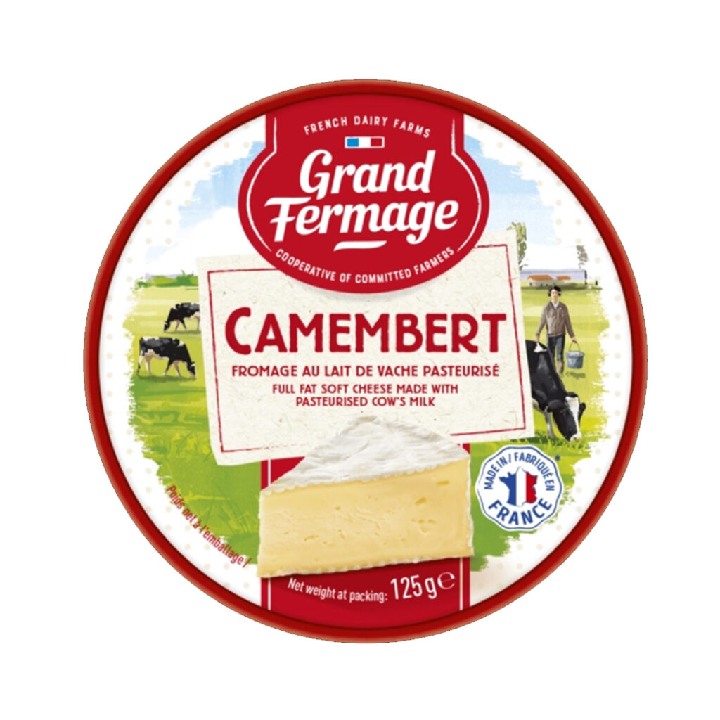 Grand Fermage Camembert 125g - Valkoinen Risti - Vita Korset