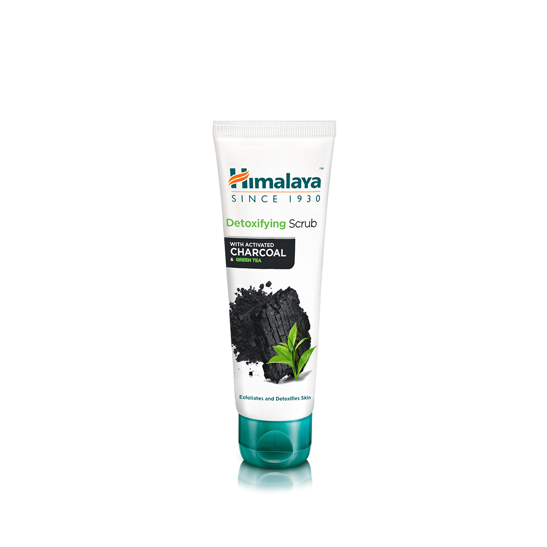 Himalaya Detoxifying Charcoal Scrub kuorintavoide 75ml Valkoinen