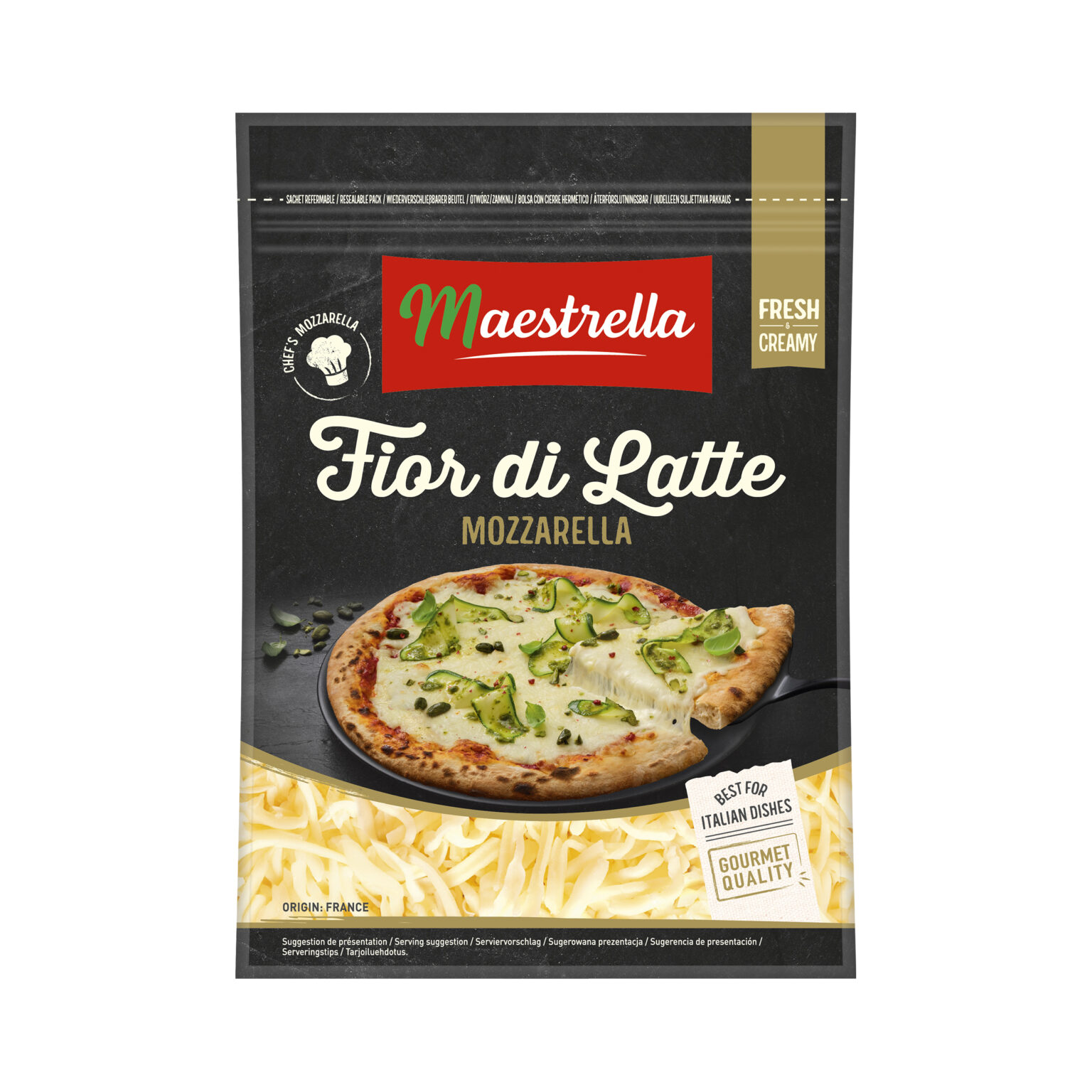 Maestrella Fior di Latte mozzarellaraaste 150g - Valkoinen Risti - Vita ...